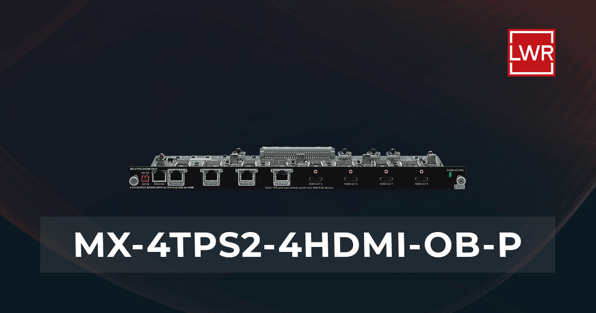 MX-4TPS2-4HDMI-OB-P | Modular Matrix TPS & HDMI Input Board