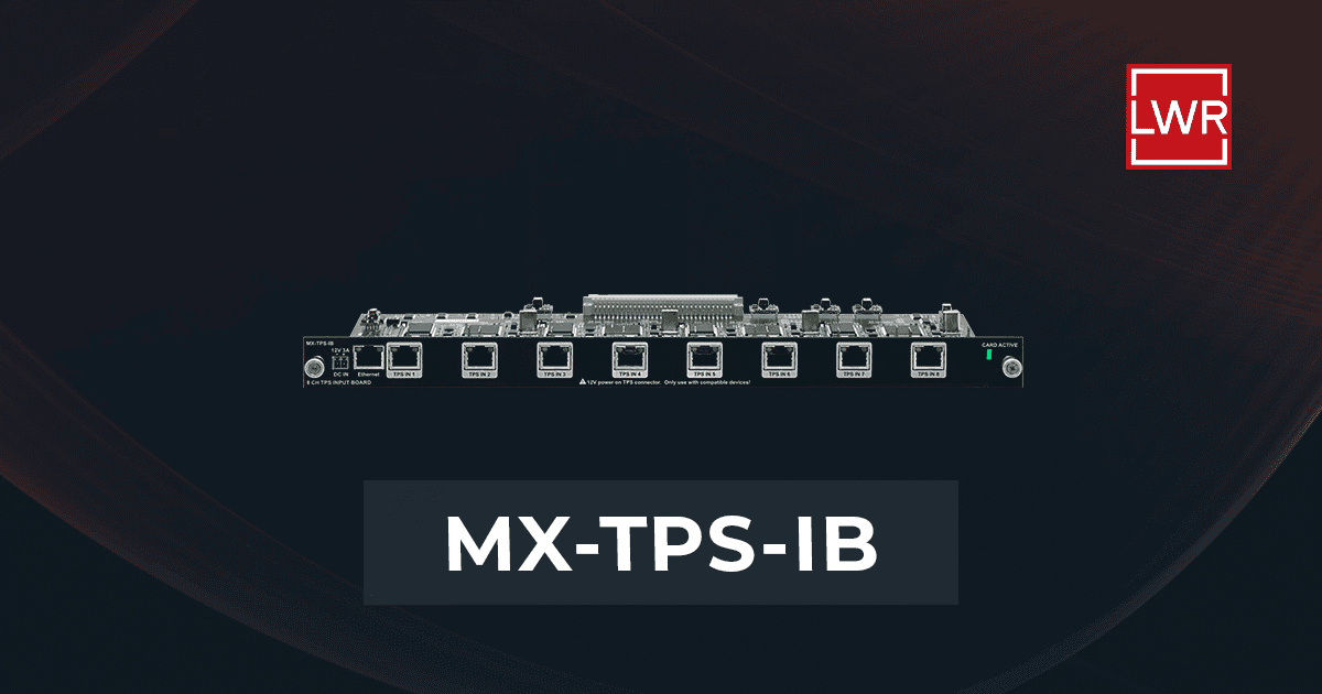 MX-TPS-IB| Modular Matrix HDBaseT Input Board
