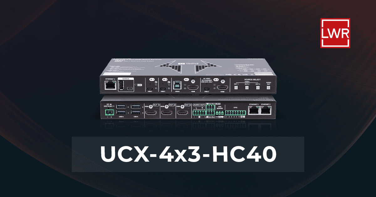 UCX-4x3-HC40 | USB-C & HDMI 2.0 Universal Video Matrix