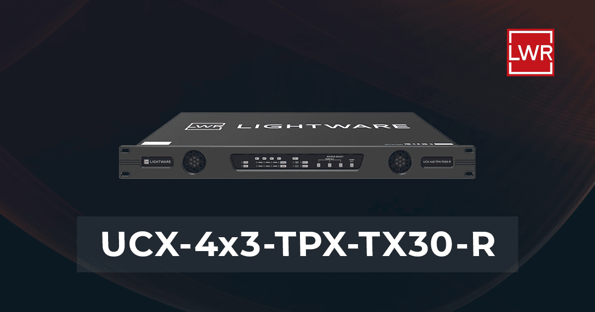 UCX-4x3-TPX-TX30-R | USB-C & HDMI 2.0 Universal Video Matrix