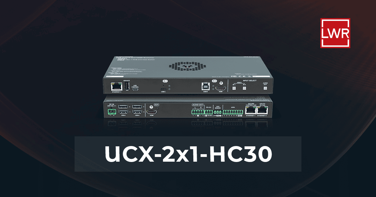 Lightware UCX-2x1-HC30 | Compact 4K USB-C Video Switcher
